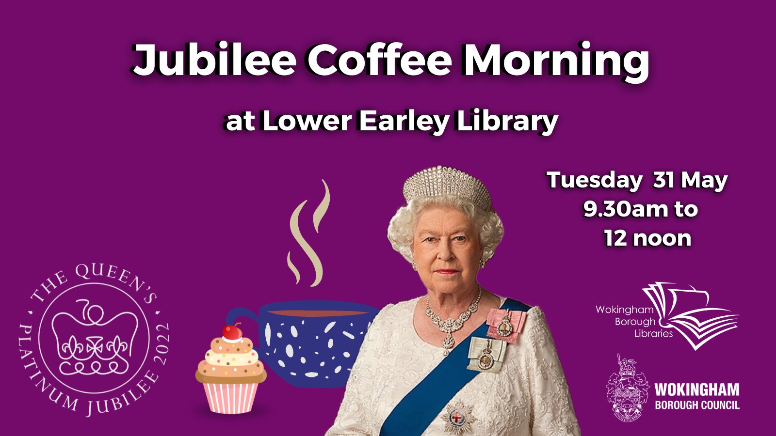 Jubilee Coffee Morning – Lower Earley Library – 31st May – 9:30am to ...