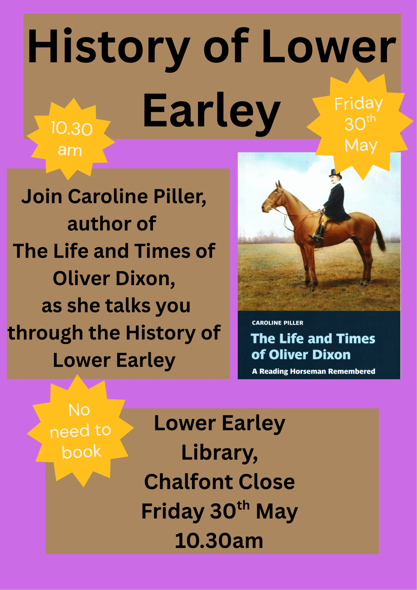 History Talk at Lower Earley Library – Earley Town Council