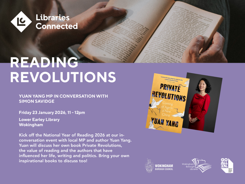 Yuan Yang MP Author Event – 23rd January – Lower Earley Library ...